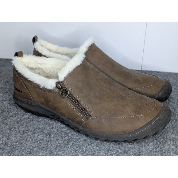 Jambu | Shoes | Jbu By Jambu Womens M Elenor Brown Faux Leather Slipon ...